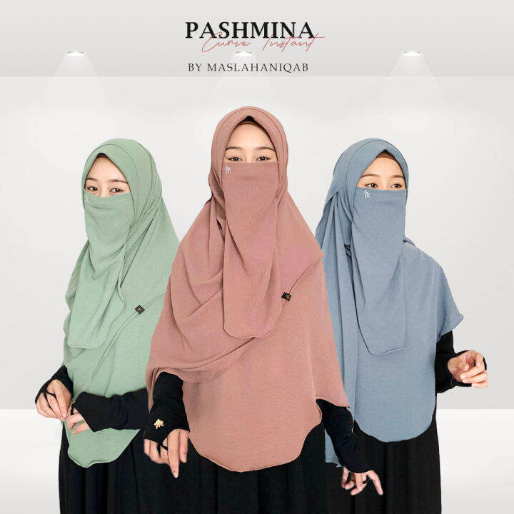 PASHMINA CURVE INSTANT MASLAHA I Pashmina Malaysia | Lazada Indonesia