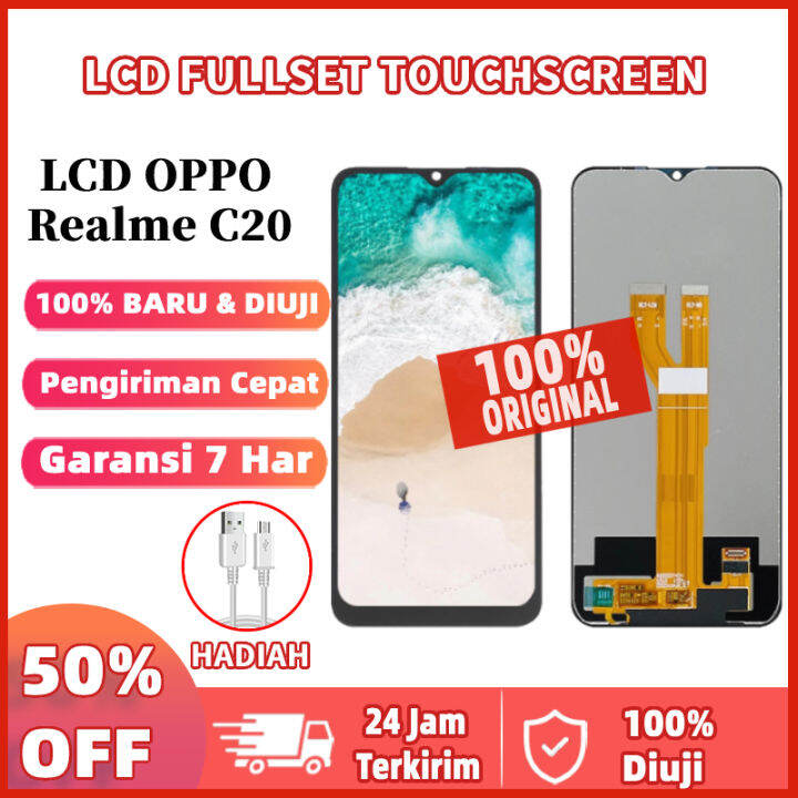 【Garansi】LCD Realme C20 100% Tested Fullset Touchscreen LCD OPPO Realme ...