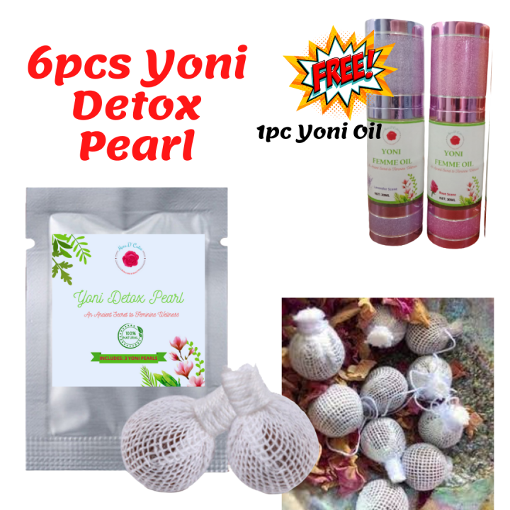 6pcs Detox Pearls Womb Wellness Yoni Detox Pearl Regulate Menstrual ...