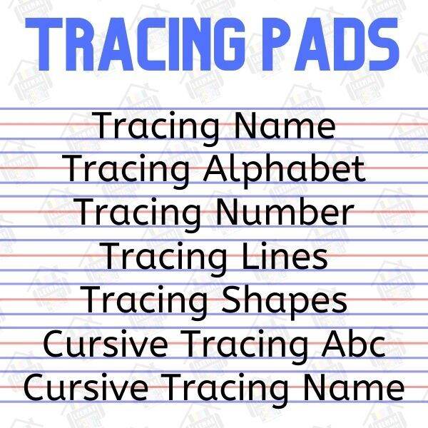Tracing Pads (Name, ABC, Numbers, Lines, and Shapes) FREE PENCIL when ...