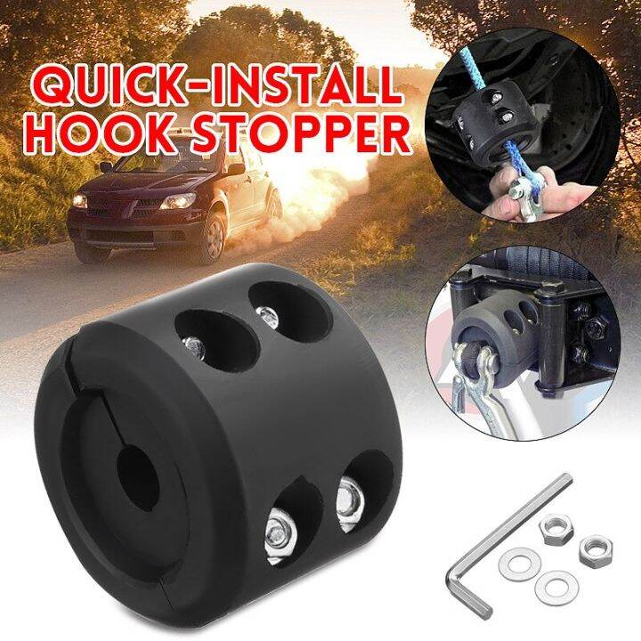 Rubber Universal Saver Stopper Line Rope Hook Vehicle Winch For Atv ...