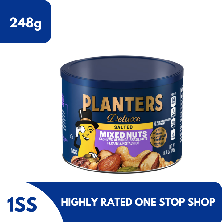 Planters Deluxe Salted Mixed Nuts, 248g | Lazada PH