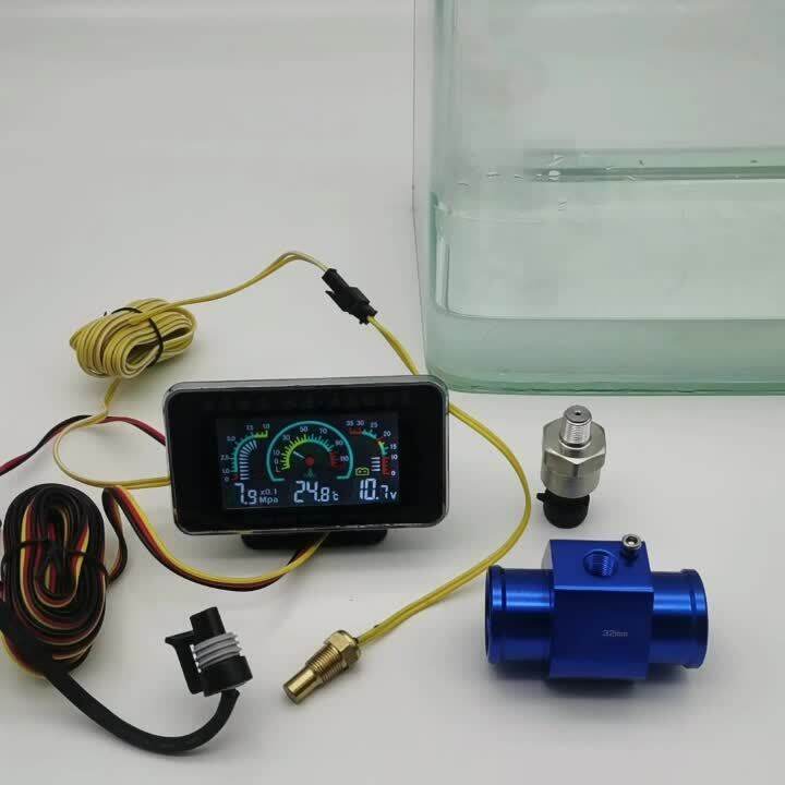 HD 3in1 LCD Water Temperature Gauge with 10mm Water Temp Sensor ...