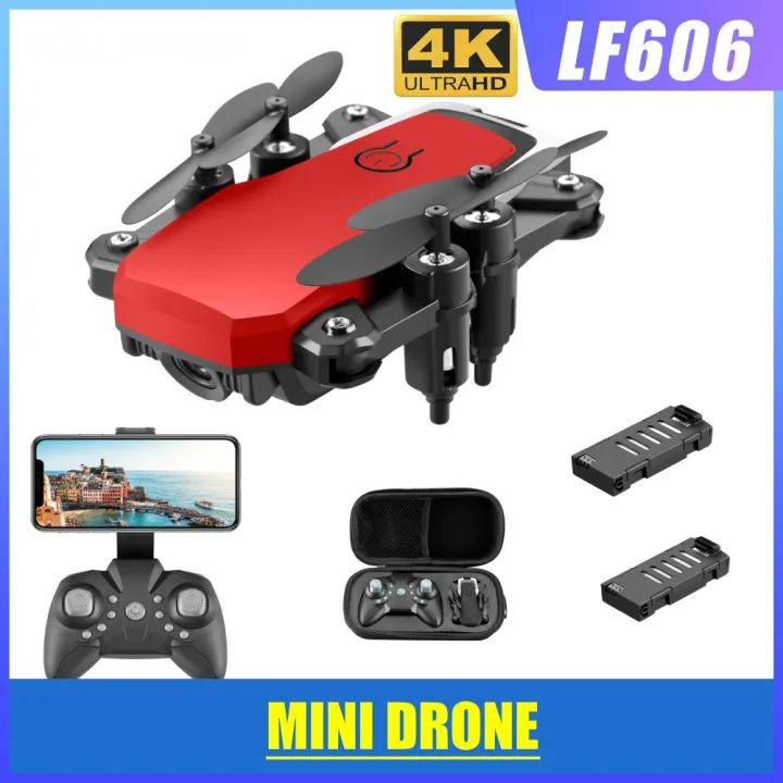 Kmoist Original LF606 Mini Drones HD 4K Foldable Wifi FPV 2.4GHz 6-Axis RC 4 Channels Aircraft ...