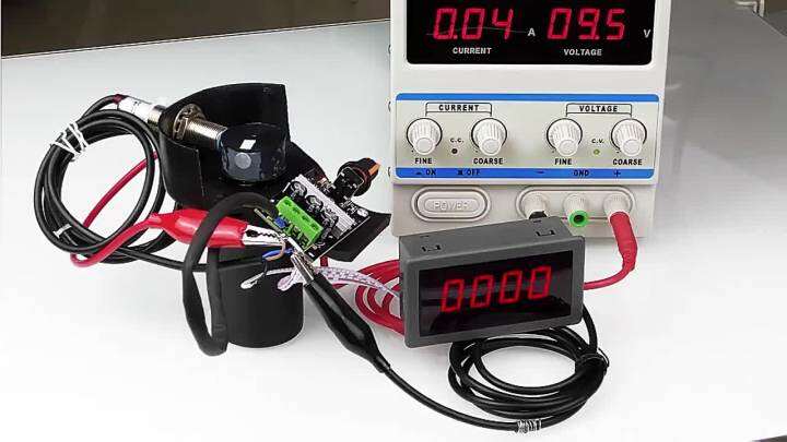 4Bit Digital LED Tachometer RPM Speed Meter with Hall Proximity Switch ...