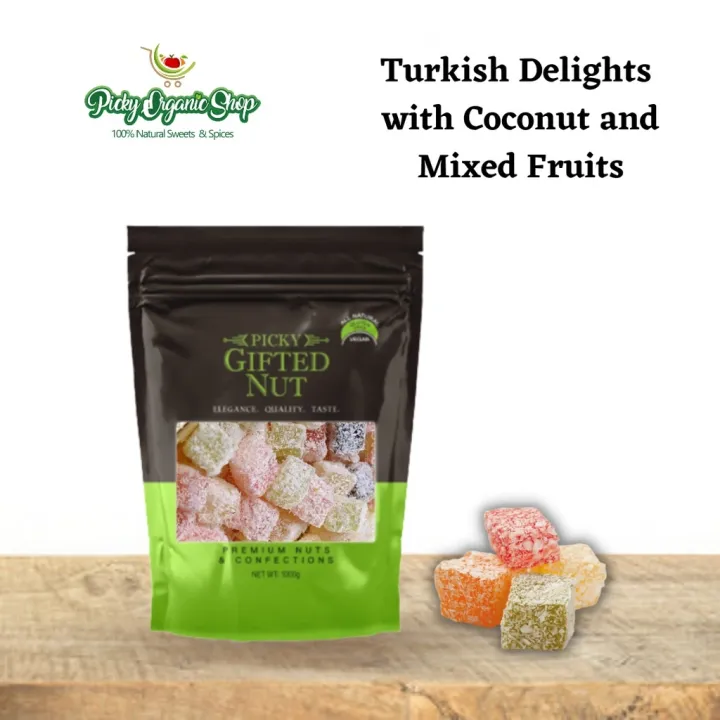 Turkish Delight with Coconut and Mixed Fruits 150g-250g | Lazada PH