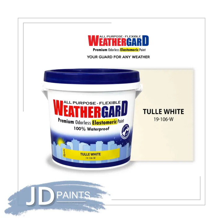 WeatherGard Elastomeric Paint Tulle White | Lazada PH