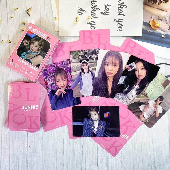 Kpop Jennie 55 Pcs Photocard Picture Card Set Jennie Kim Photobook ...