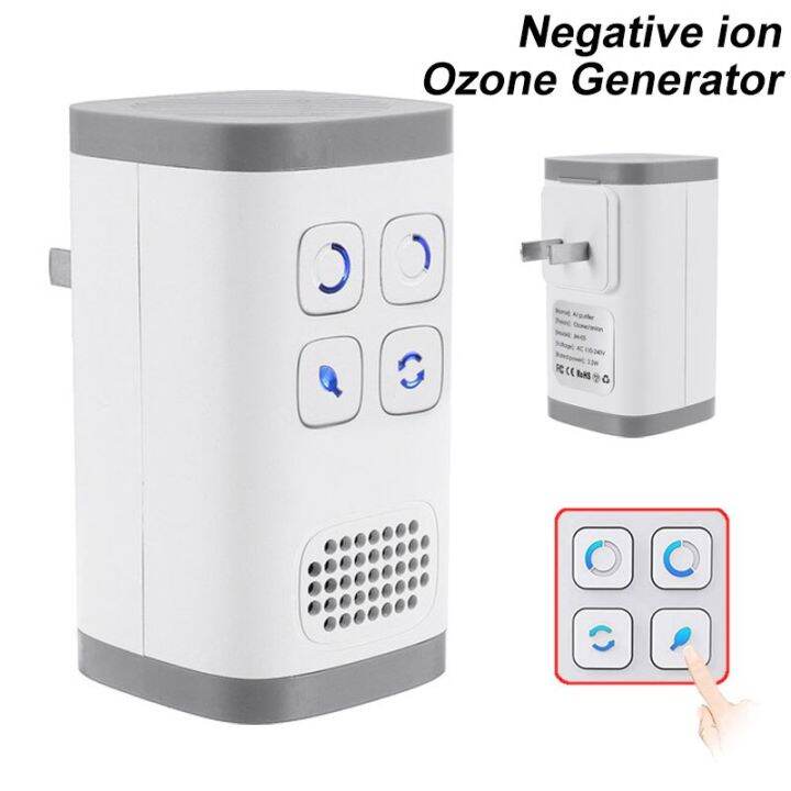 Mini ion Máy tạo ozone câm thanh lọc máy lọc không khí nhà bệt vệ sinh ...