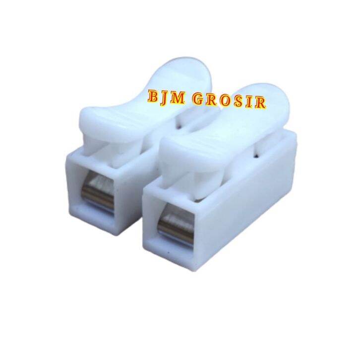 Paket 100 PCS Sambungan Terminal Kabel 2 Pin Model Jepit Besar / 100pcs ...