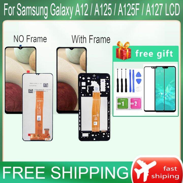For Samsung Galaxy A12 A125 Sm A125f A125f Ds Lcd Display Screen With Frame Display Touch Screen