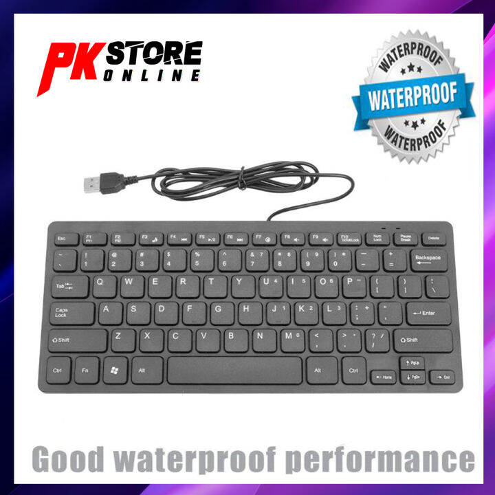 K1000 78KEYS ULTRA SLIM USB WIRED MINI KEYBOARD MULTI-FUNCTION WIRED ...