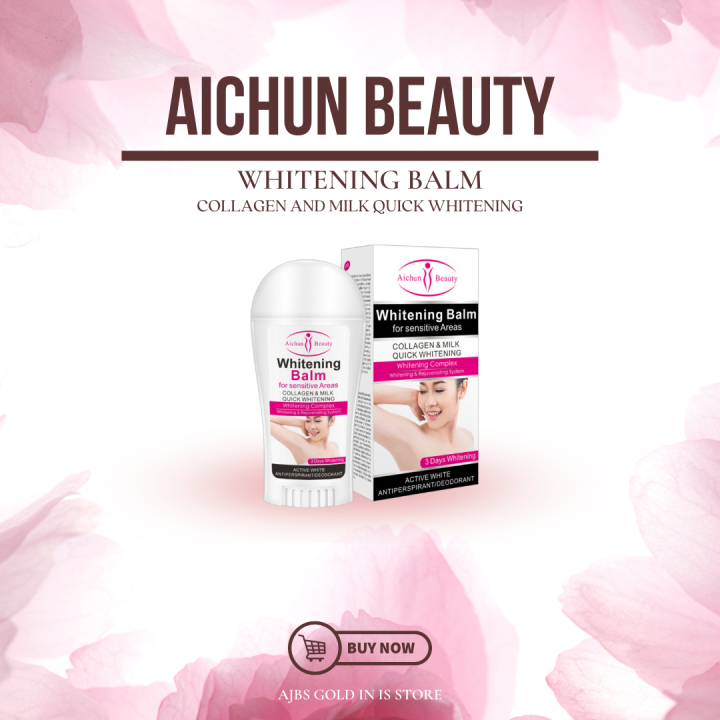 Aichun Beauty Whitening Balm for Sensitive Areas (Collagen & Milk Quick Whitening) FOR WOMEN ...