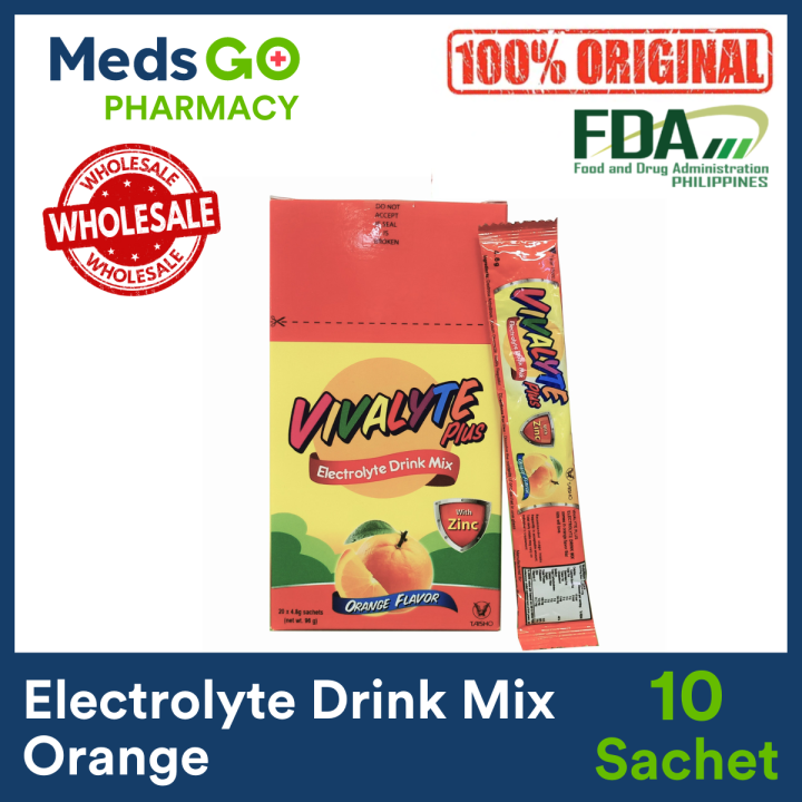 Vivalyte Electrolyte Drink Mix Orange - 10 Sachet | Lazada PH