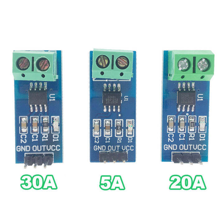 5a 20a 30a Hall Current Sensor Module Acs712 Model For Arduino Ac Dc Current Detection Board