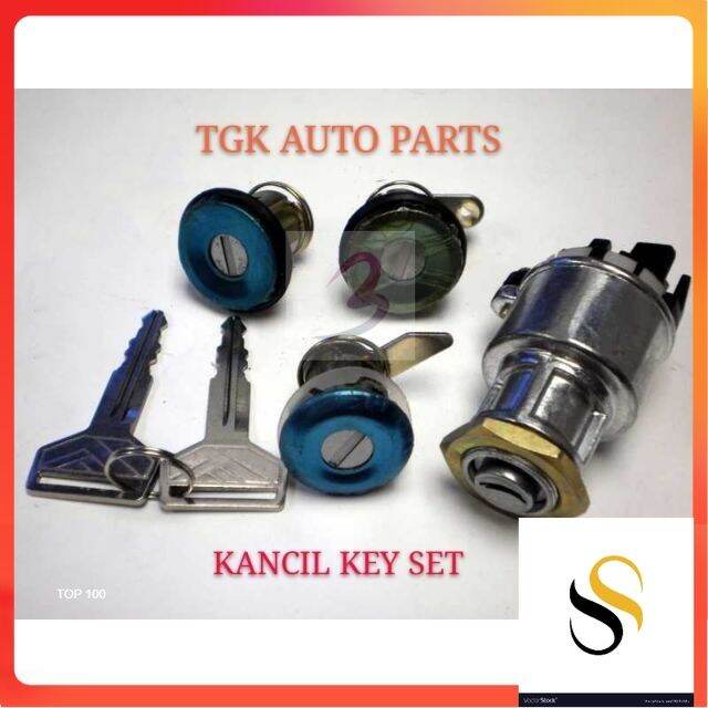PERODUA KANCIL STARTER KEY WITH DOOR KEY LOCK FULL SET | Lazada