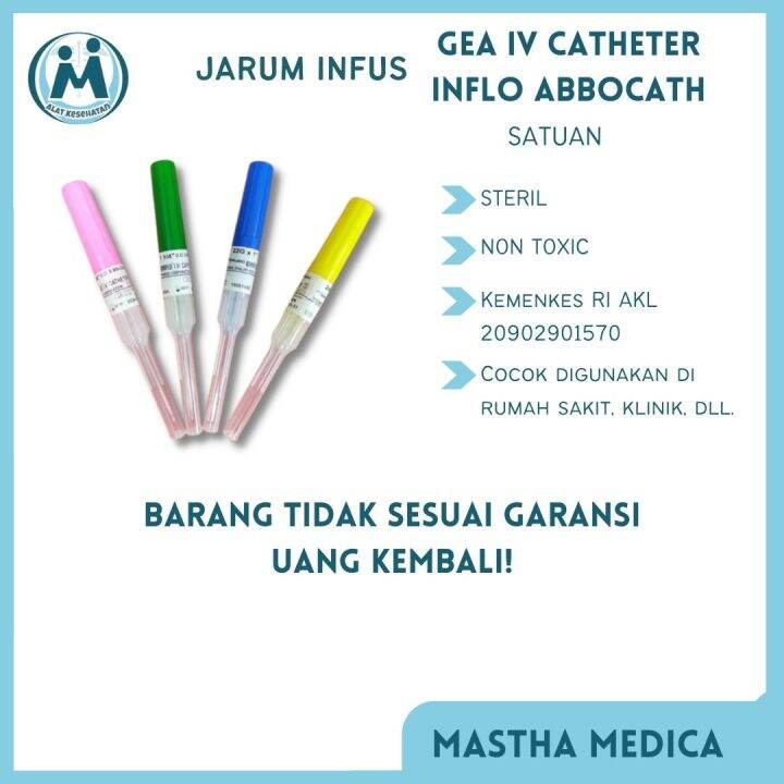 Gea Jarum Infus IV Catheter Inflo Abbocath Box - 14G | Lazada Indonesia