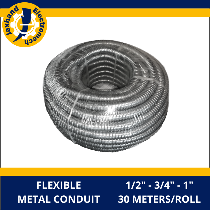Flexible Metal Conduit 30 Meters, 1/2" - 3/4" - 1" Heavy Duty | Lazada PH