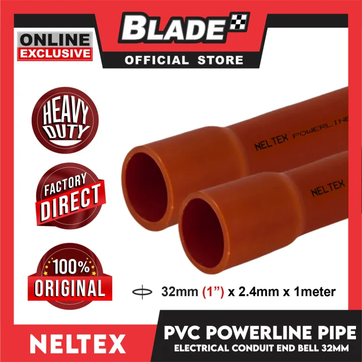 Neltex PVC Electrical Conduit Pipe Bell End 32mm x 1meter | Lazada PH