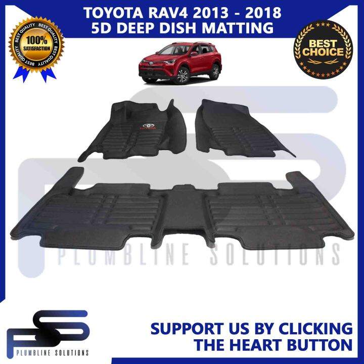 5D Deep Dish Matting for Toyota RAV4 2013 2014 2015 2016 2017 2018 2019 ...