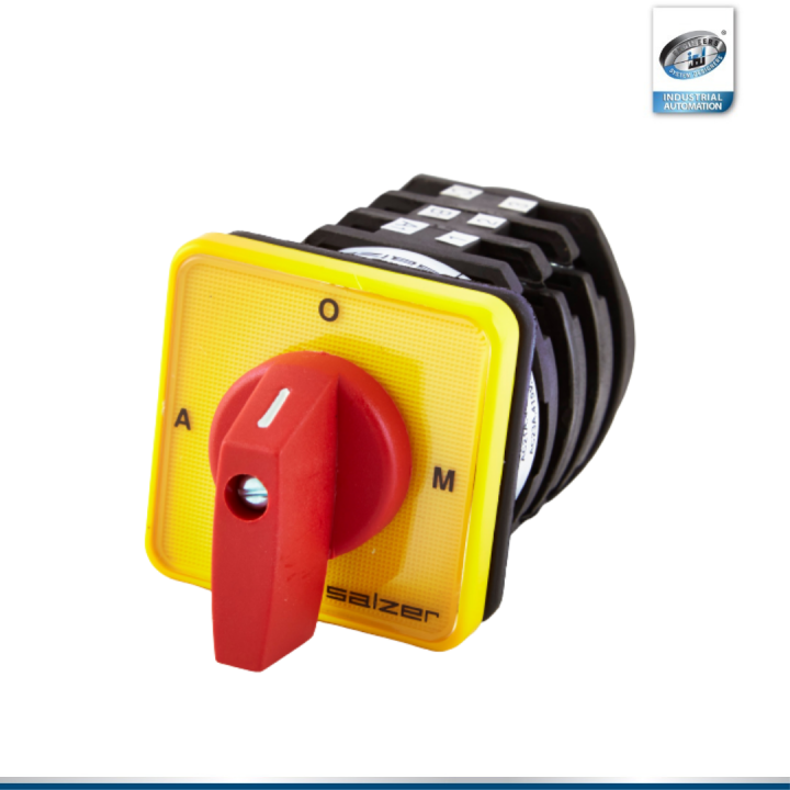 Salzer 3 Pole 16 Amps (AUTO-OFF-MANUAL) Change Over Switch Yellow Plate ...