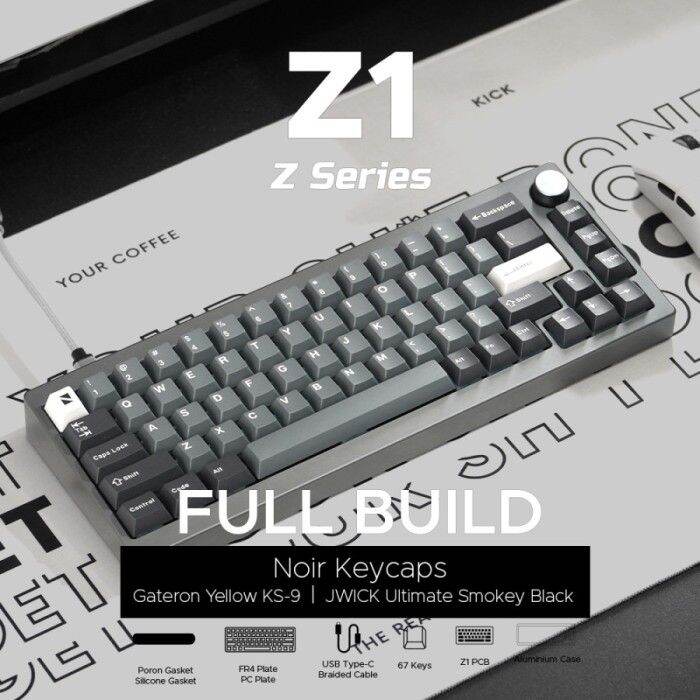 Noir Z1 Z Series Full Build Custom Mechanical Keyboard Gaming Z-1 Z 1 ...