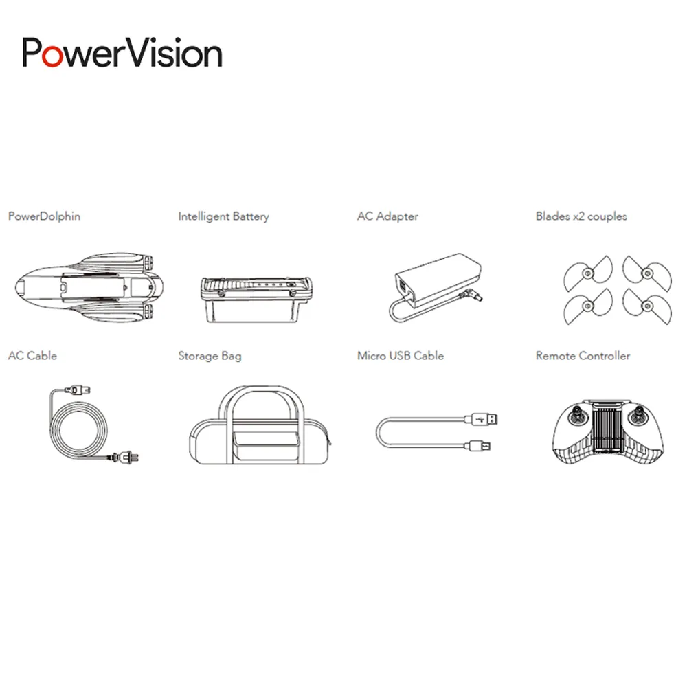 Power Vision Power Dolphin Explorer / Wizard Water Surface Drone โดรน ...