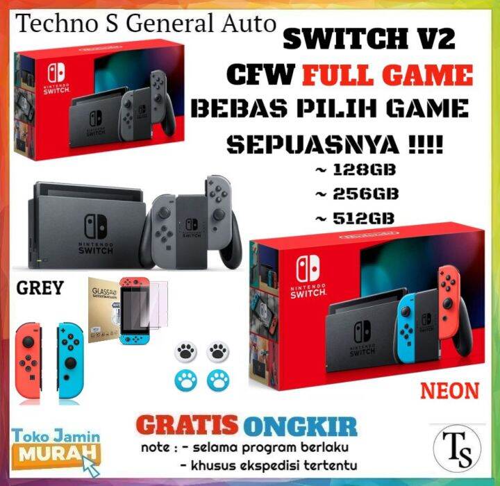 Nintendo Switch Neon Blue - Nsw Neon Red Original Baru Support CFW ...