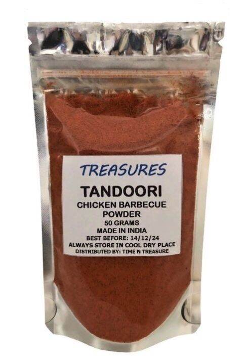Treasures Tandoori Chicken Barbecue Powder - 100% Pure From India (50g ...