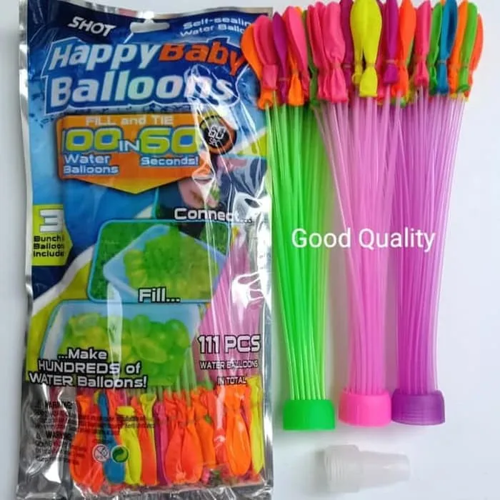 Balon air isi 111pcs / magic balloon isi 111pcs / water balon - balon ...