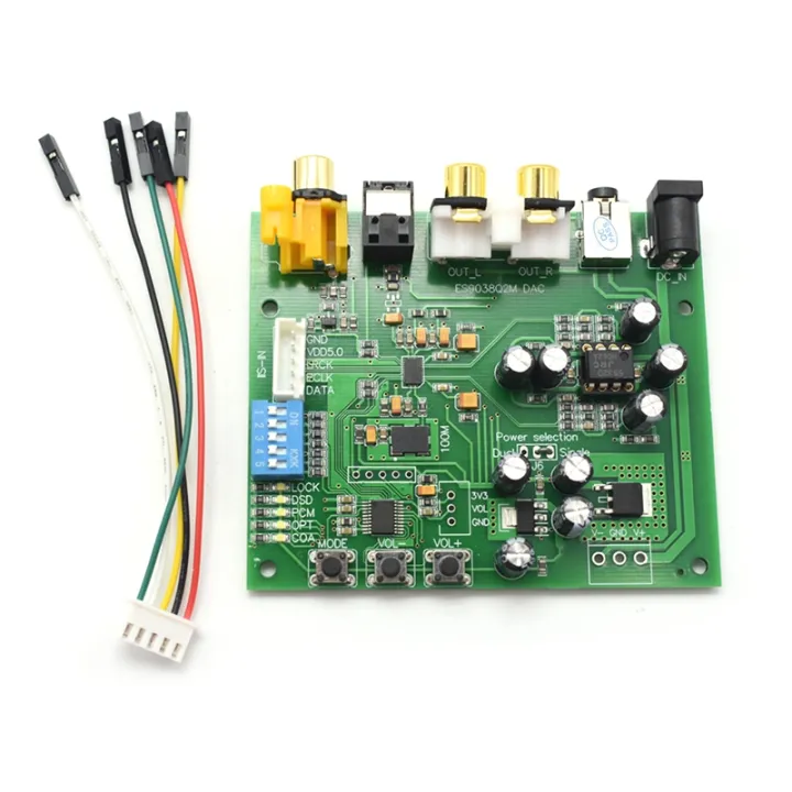 Es9038q2m I2s Iis Dsd Dop Coaxial Fiber Spdif Digital Audio Dac Decoder Board Support 32bit 384k