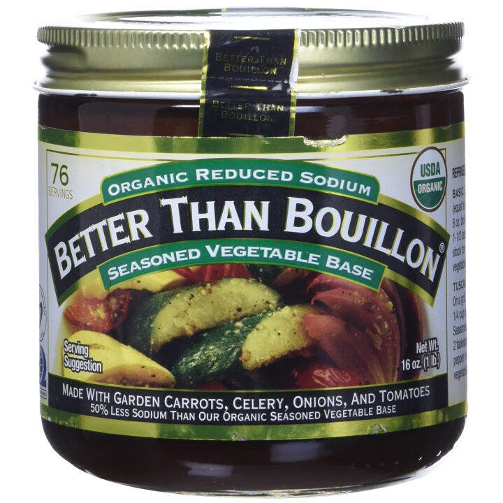 Better Than Bouillon Organic Reduced Sodium Seasoned Vegetable Base ...