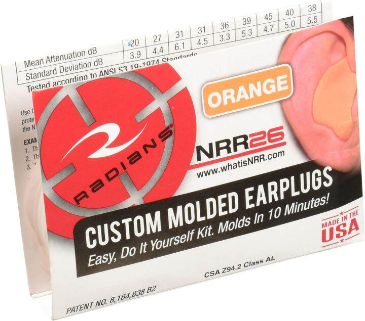 Radians Custom Molded Earplugs Orange | Lazada.co.th