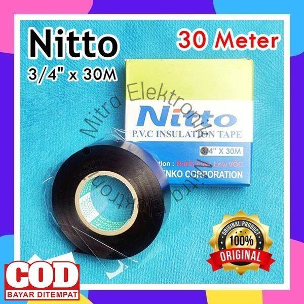 Isolasi Nitto 30 meter 3/4" - Isolasi Solatip Lakban Listrik Nitto ...