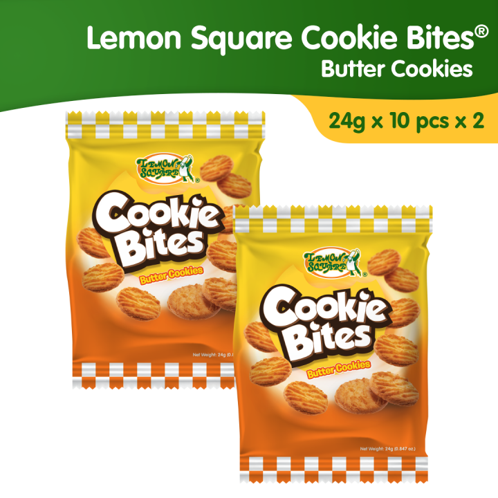 Lemon Square Cookie Bites Butter Cookies 24g x 10s - Pack of 2s | Lazada PH
