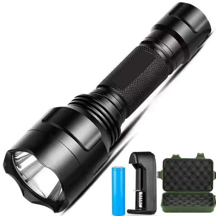 Ultra Bright CREE XML T6 LED 5 Mode Bright Zoom Flashlight Splashproof Torch Made in Japan ...