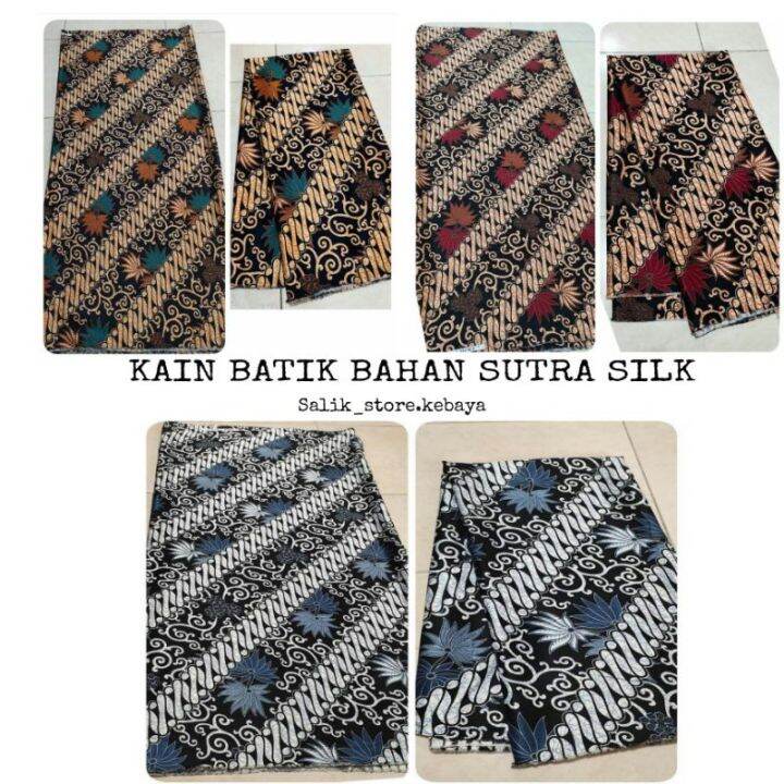 Kain batik bahan sutra silk, Bahan batik semi sutra silk, Batik slik ...