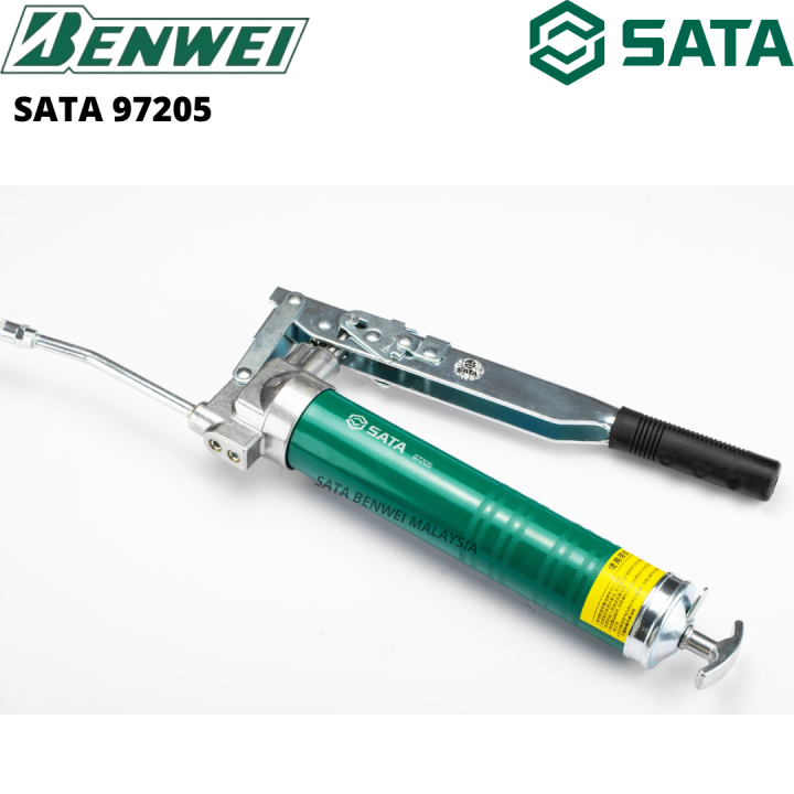 SATA 97205 HIGH PRESSURE GREASE GUN 400CC / MANUAL GREASE PUMP / HAND ...