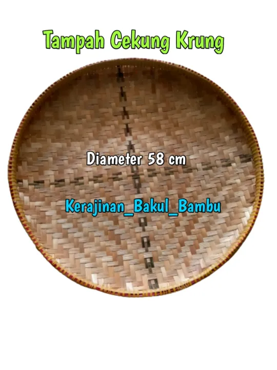 Tampah Bambu tampah CEKUNG KRUNG tampah tampir Diameter 58 cm murah ...