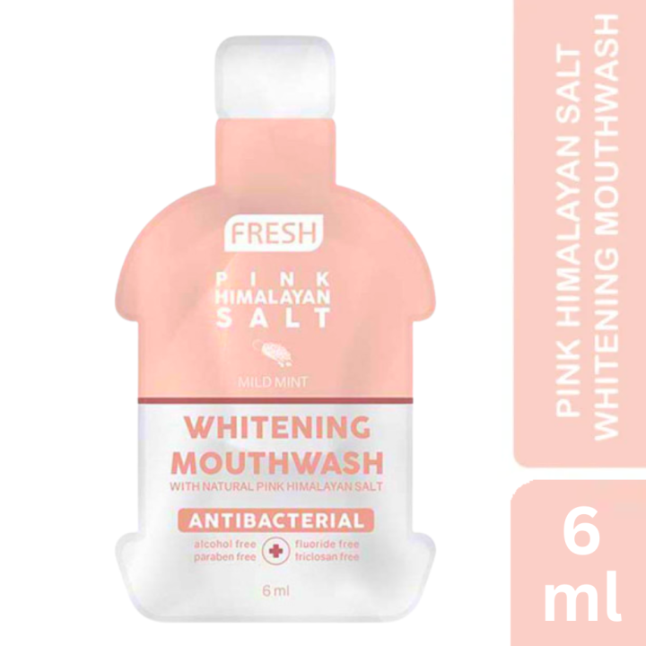 [FREE SHIPPING] FRESH PINK HIMALAYAN SALT WHITENING MOUTHWASH 6ML FOR ...