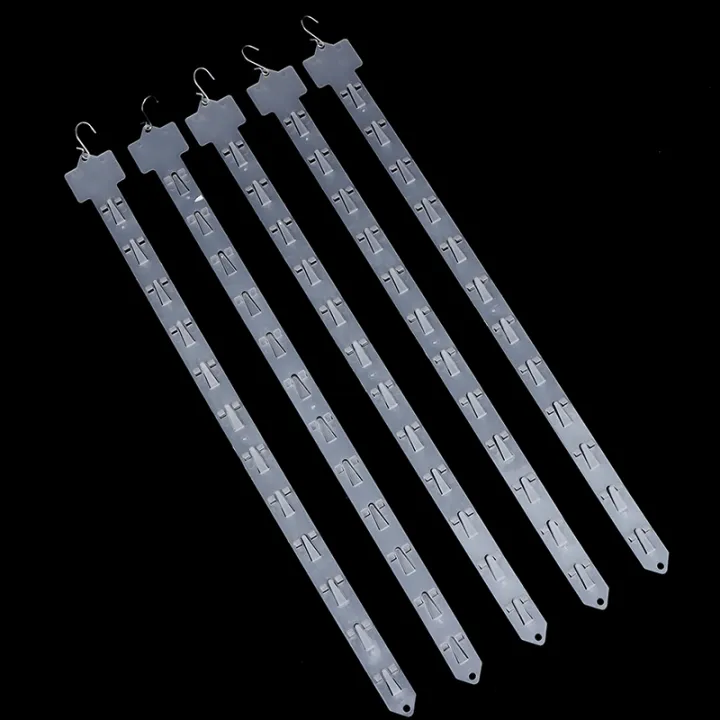 Supermarket hanging strip 12 hanging plastic food transparent hook ...