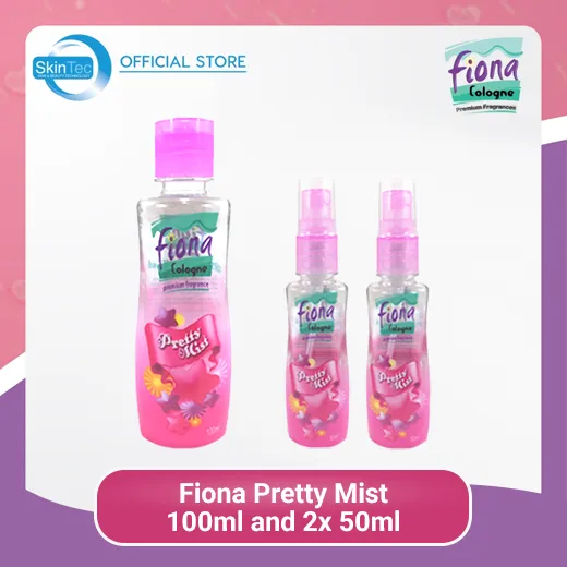 Fiona Cologne Pretty Mist Flip Top (100ml) & 2 pcs. Pretty Mist Cologne ...