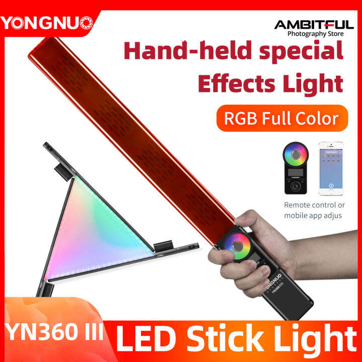 Yongnuo YN360III Mark III Handheld 3200K-5500K LED Video Light RGB ...