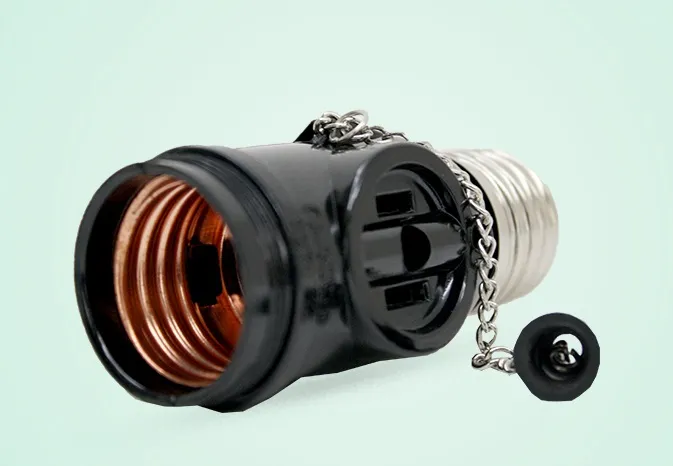 Chain Pull Socket with 2 Flat Pin Outlets 3A 250V~ - E27 - 712 | Lazada PH