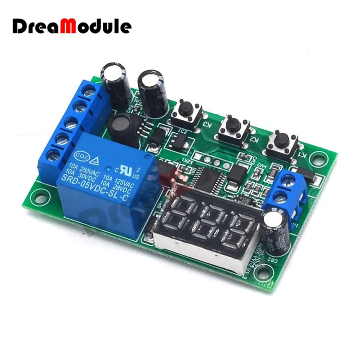 Dc 12v Current Detection Module Relay Digital Display Overcurrent Protection Relay Module Switch