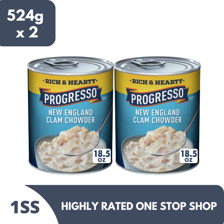 Progresso Rich & Hearty New England Clam Chowder 524g x 2 | Lazada PH