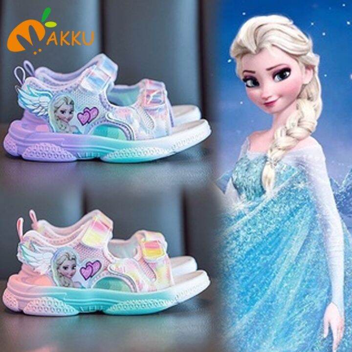 ☏⊕ Sandals for Girls Elsa Princess in Pink White Akku | Lazada PH