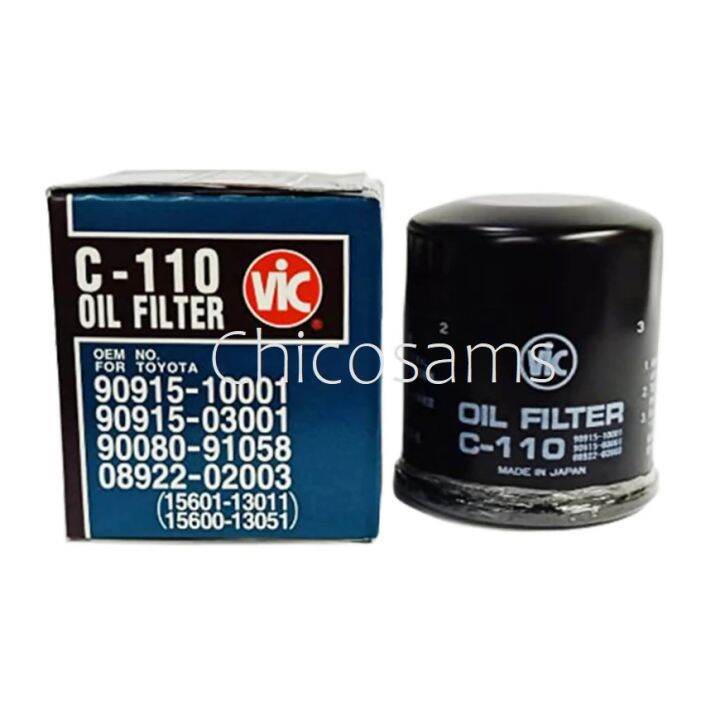 ☞Original Vic Oil Filter C-110 for Toyota Wigo | Vios | Avanza | Corolla | Rush | Multicab (C110 ...