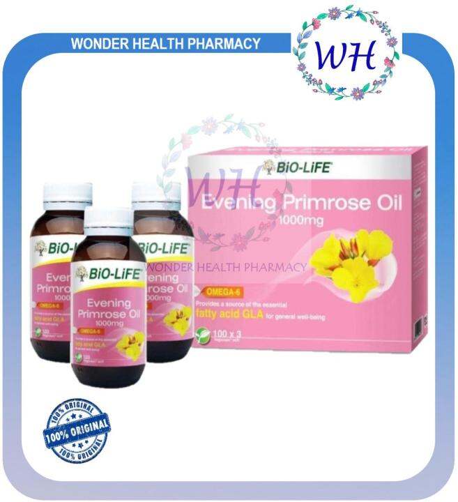 Bio-Life BioLife Bio Life Evening Primrose Oil 1000mg (100sX3) ORIGINAL ...