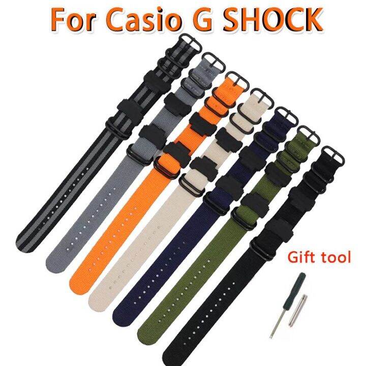 22mm nylon canvas strap For Casio G-shock GD100/110/120 GA110/100/140 ...